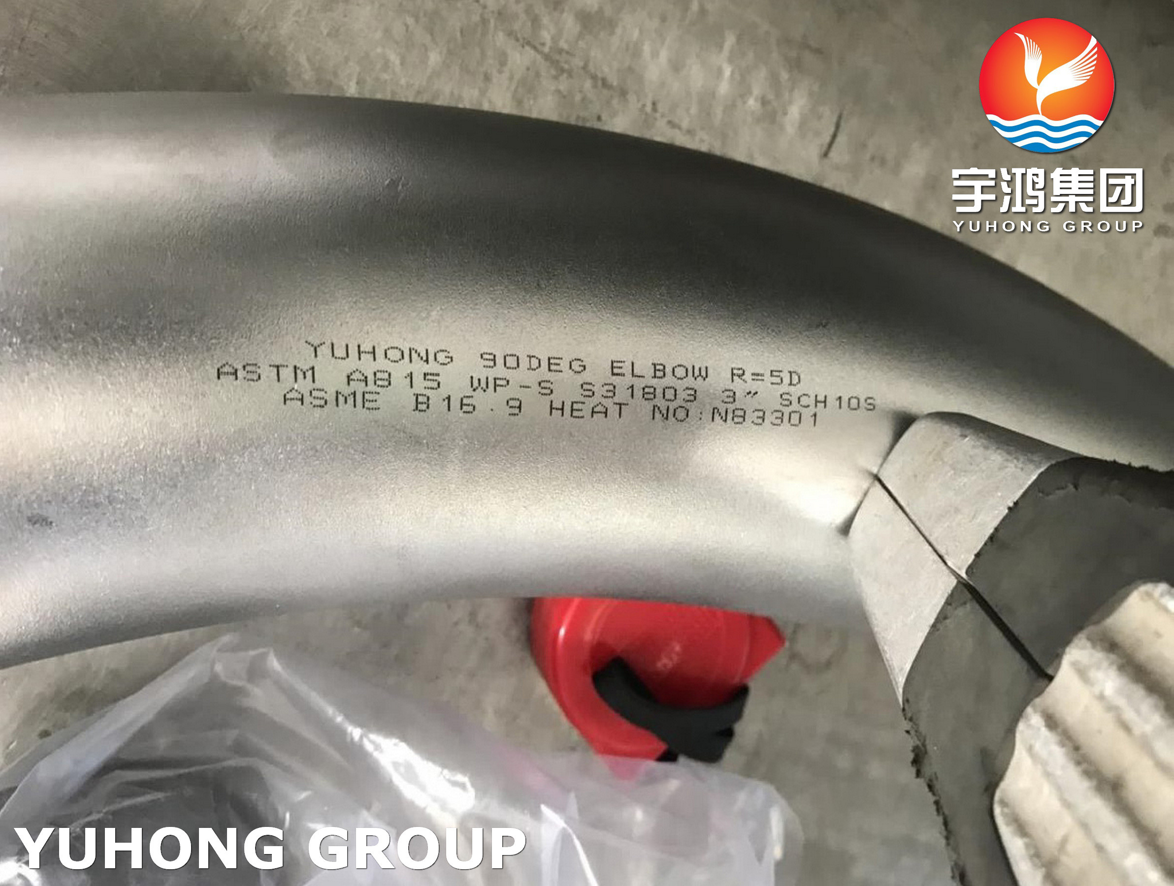 ASTM A815 WPS31803 ASME B16.9 3" SCH10S R = 5D สเตนเลสดูเพล็กซ์